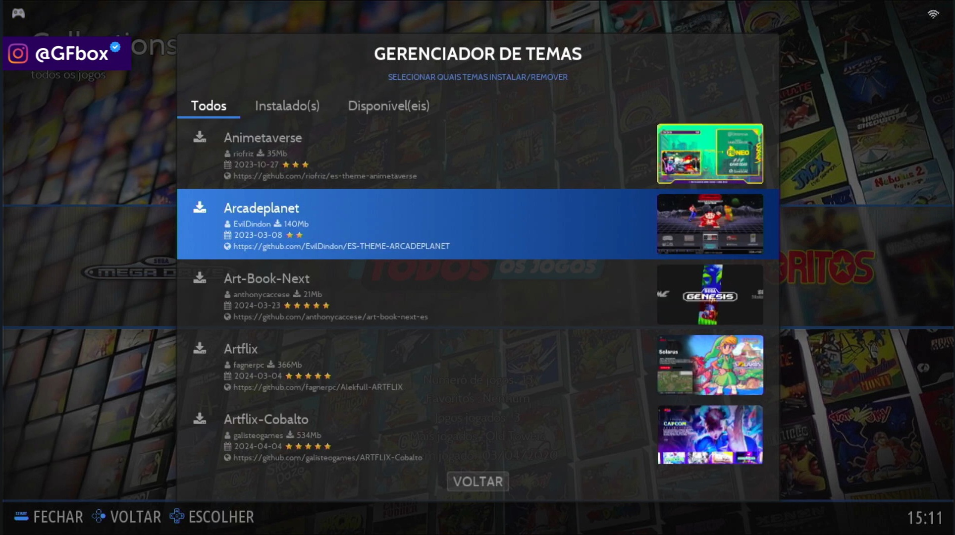Como Baixar Temas no Batocera - GFbox