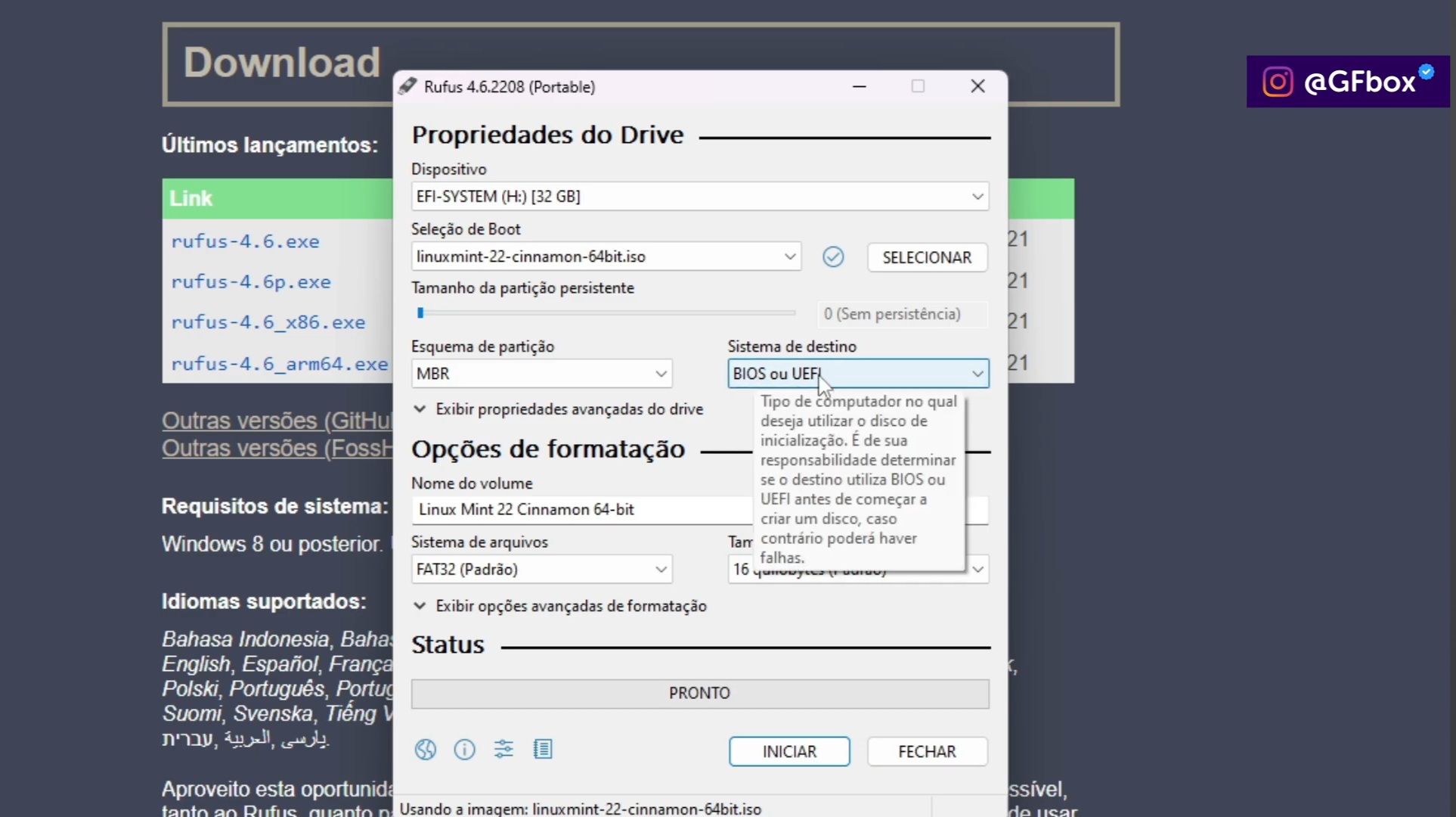 Como Instalar o Linux Mint em Computadores Antigos: Guia Completo - GFbox