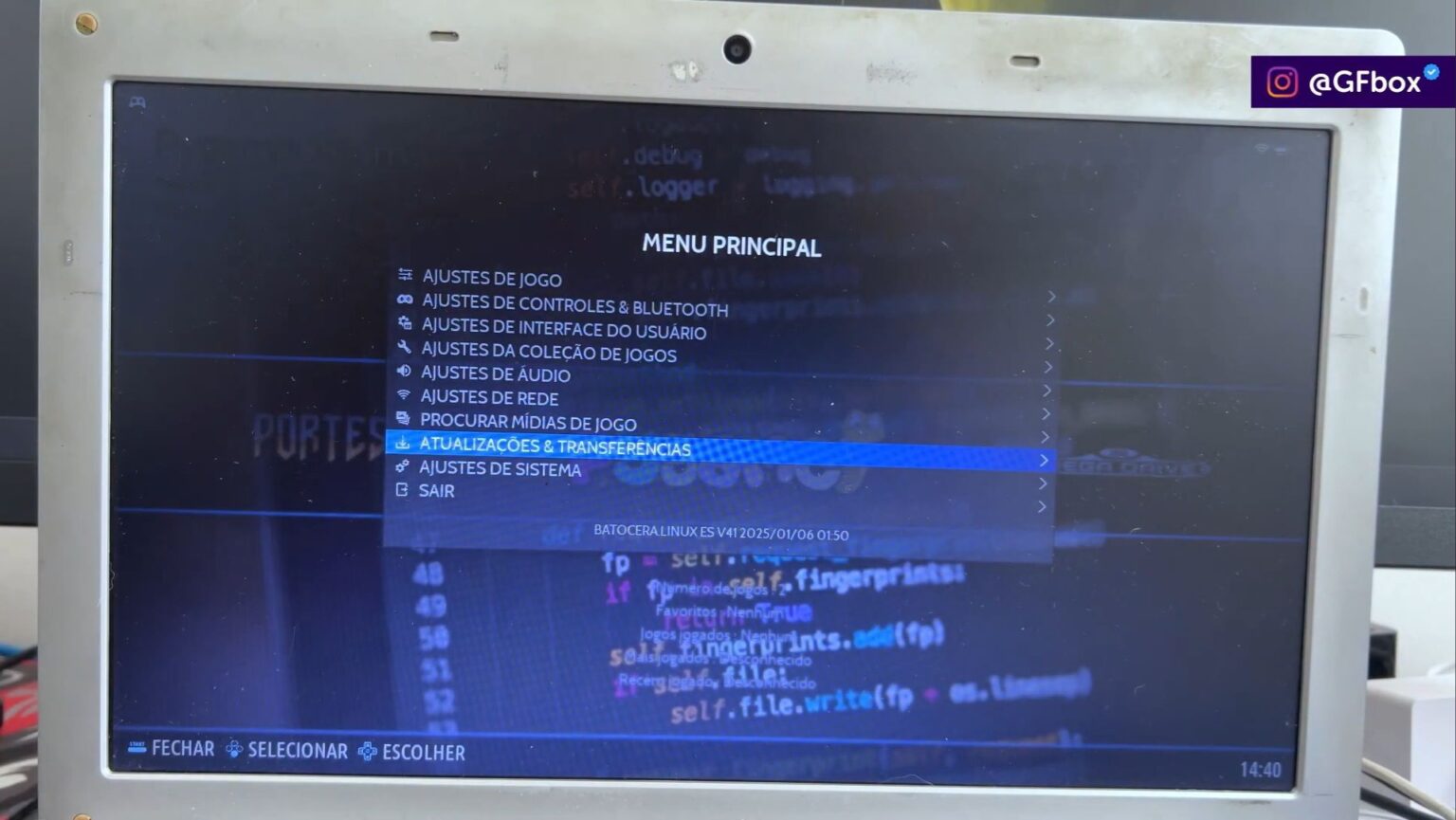 Como Transformar um Notebook Antigo em um Console com Batocera - GFbox